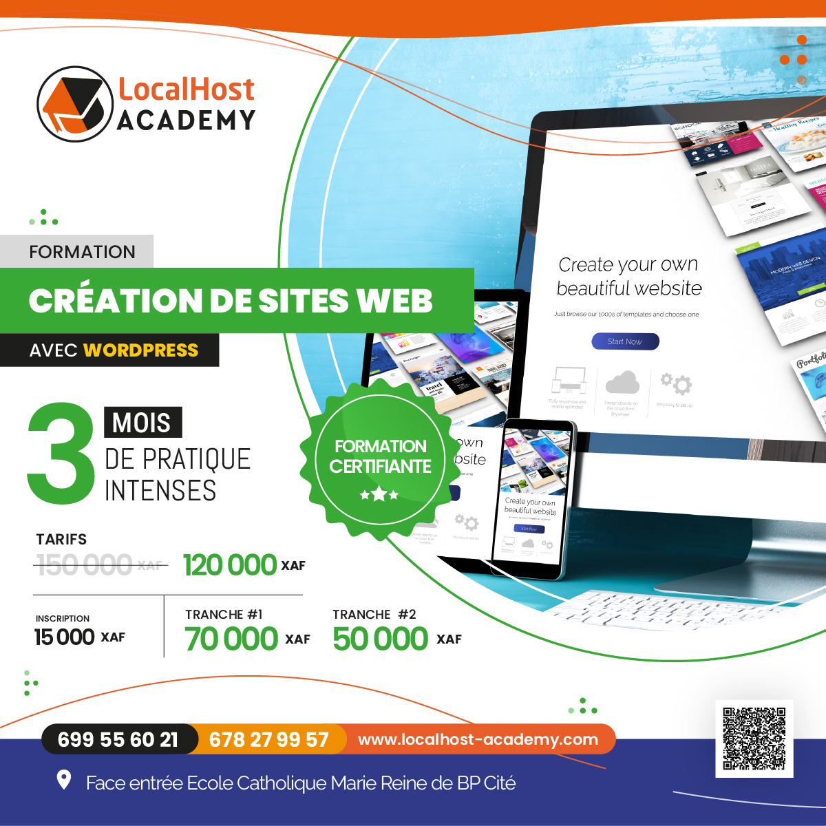 Accueil - LocalHost Academy - Centre de Formation aux Métiers du Digital